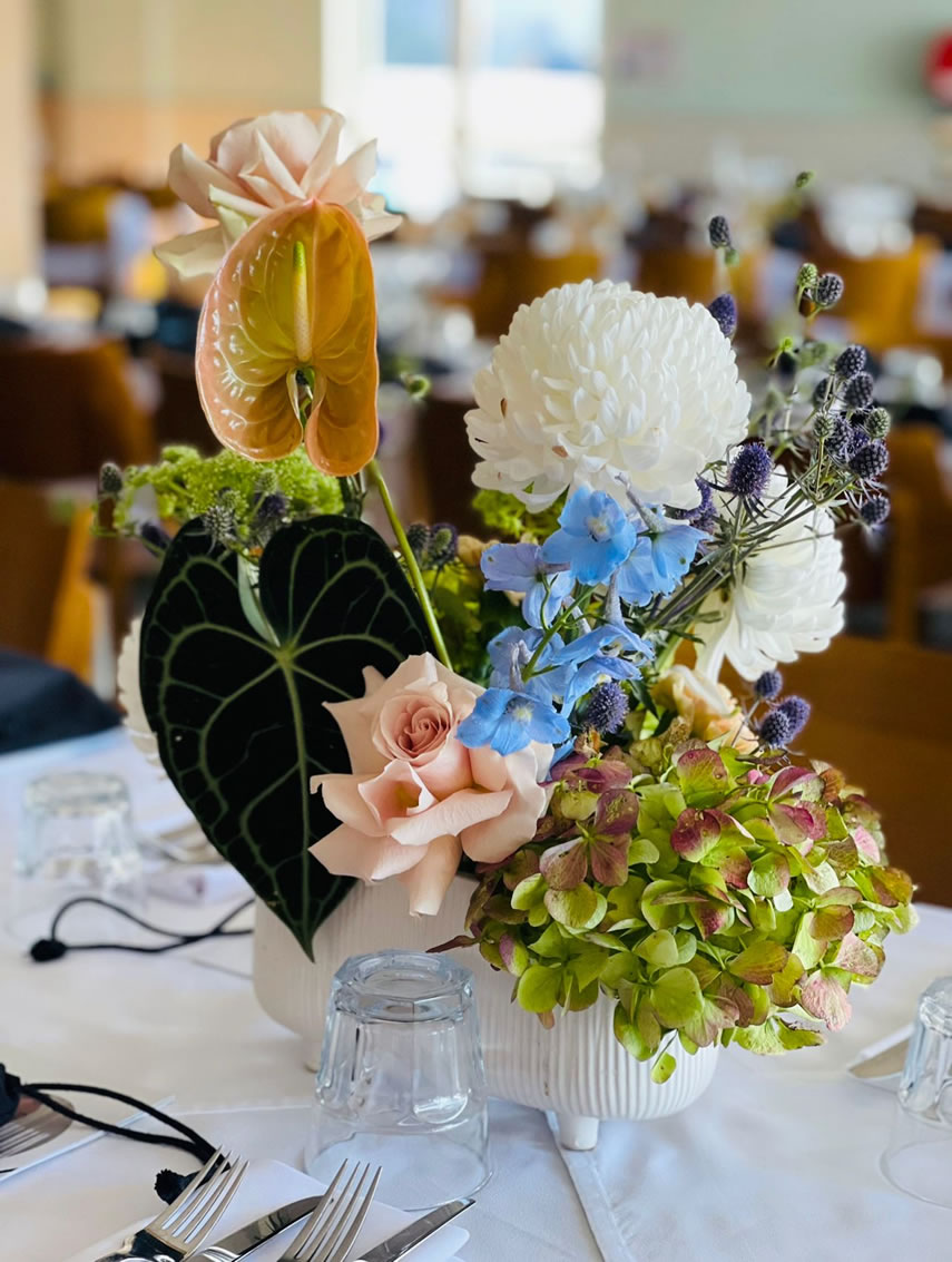 Fresh Floral Design in Vase - Newcastle Flower School